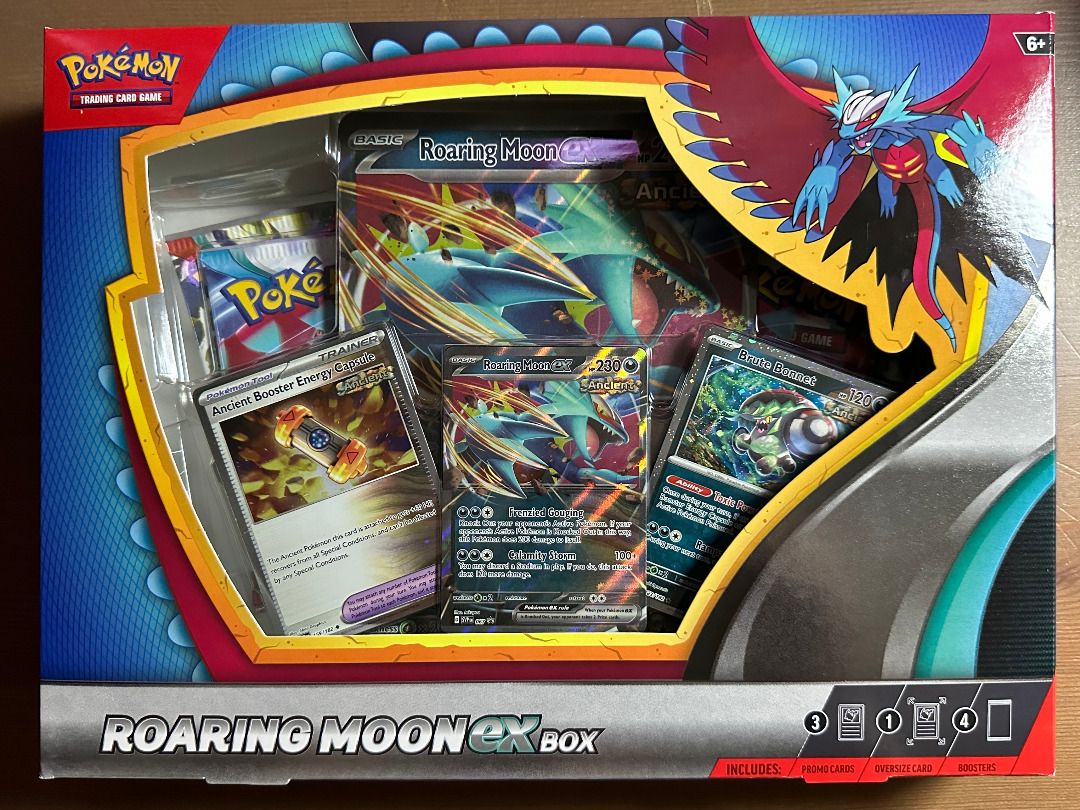 (English) Roaring Moon ex box or Iron Valiant ex box, Pokemon TCG - HK ...