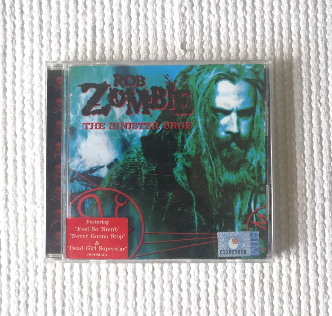 ROB ZOMBIE /THE SINISTER URGE /Album CD, Hobbies & Toys, Music & Media ...