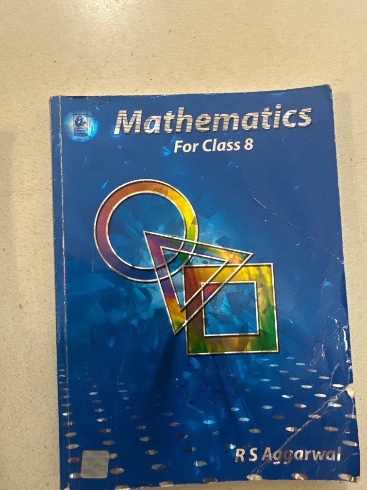 RS aggarwal for class 8 Maths practice book, Hobbies & Toys, Books ...
