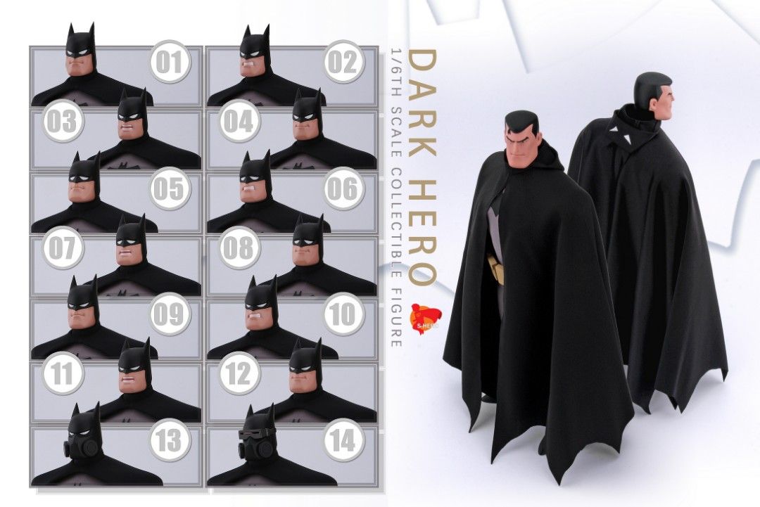 S HERO SH005 1/6 Animated Bat Dark Hero, Hobbies & Toys, Toys & Games ...