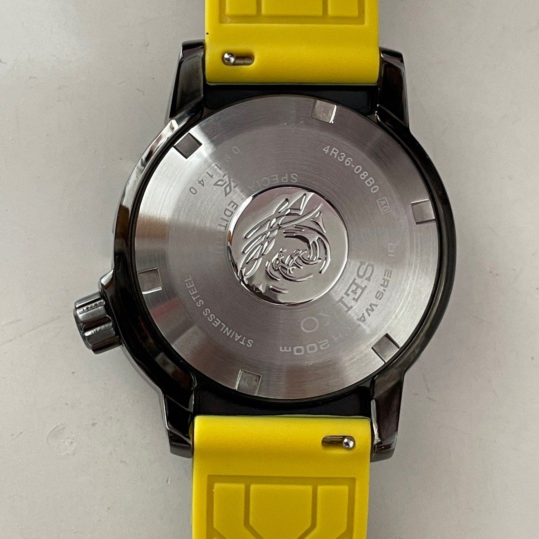 Seiko Yellow Monster SRPF35K1, Men's Fashion, Watches & Accessories ...