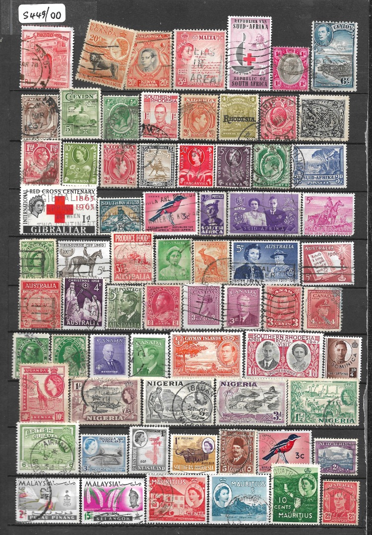Selection of Vintage Commonwealth stamps, Hobbies & Toys, Memorabilia ...