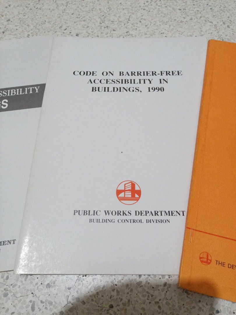 Set of 3 vintage 1990s singapore building codes handbook, Hobbies ...