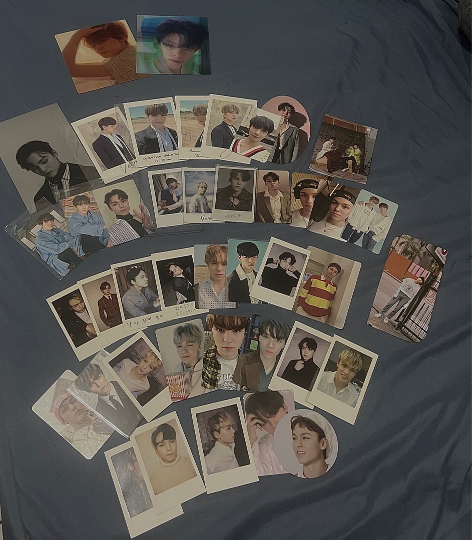 Seventeen photo cards and rare pc (Vernon and Joshua), Hobbies & Toys ...