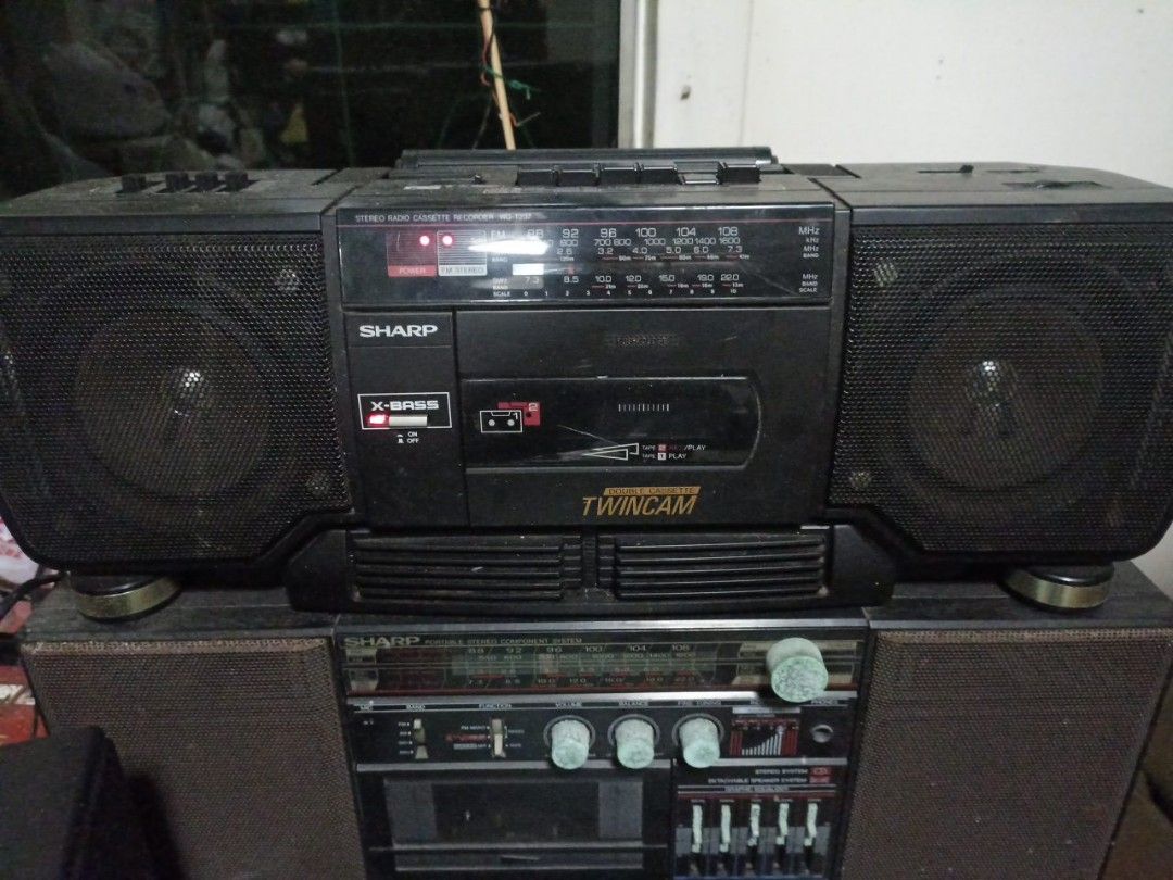 Sharp Radio Cassette Recorder, Audio, Portable Music Players on Carousell