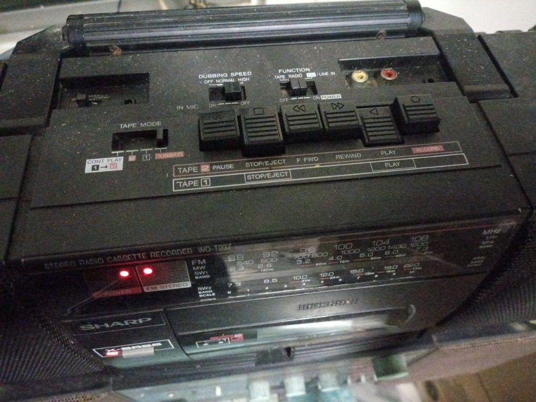 Sharp Radio Cassette Recorder, Audio, Portable Music Players on Carousell