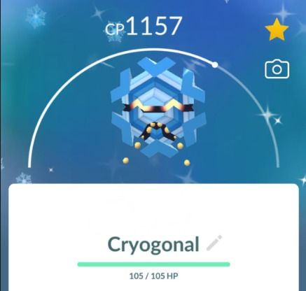 SHINY CRYOGONAL Pokemon Go, Video Gaming, Video Games, Others on Carousell