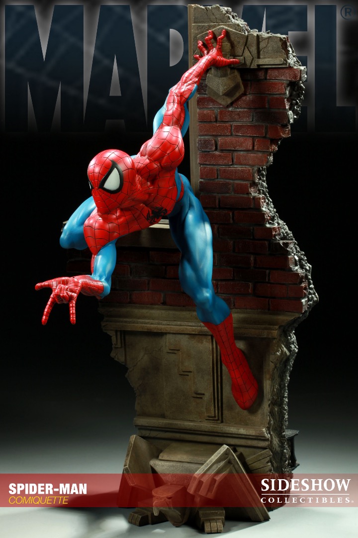 [SIDESHOW] OG Spiderman Comiquette Statue, Hobbies & Toys, Toys & Games ...