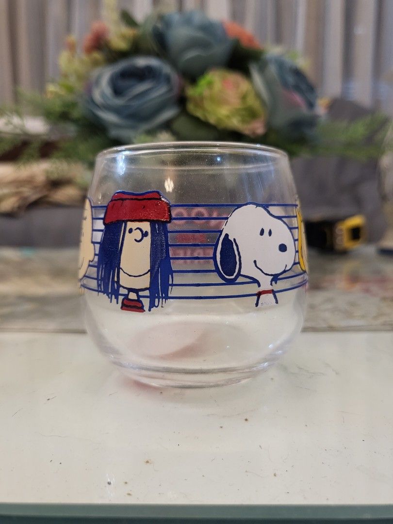 Snoopy Dreamy Glass, Furniture & Home Living, Kitchenware & Tableware ...