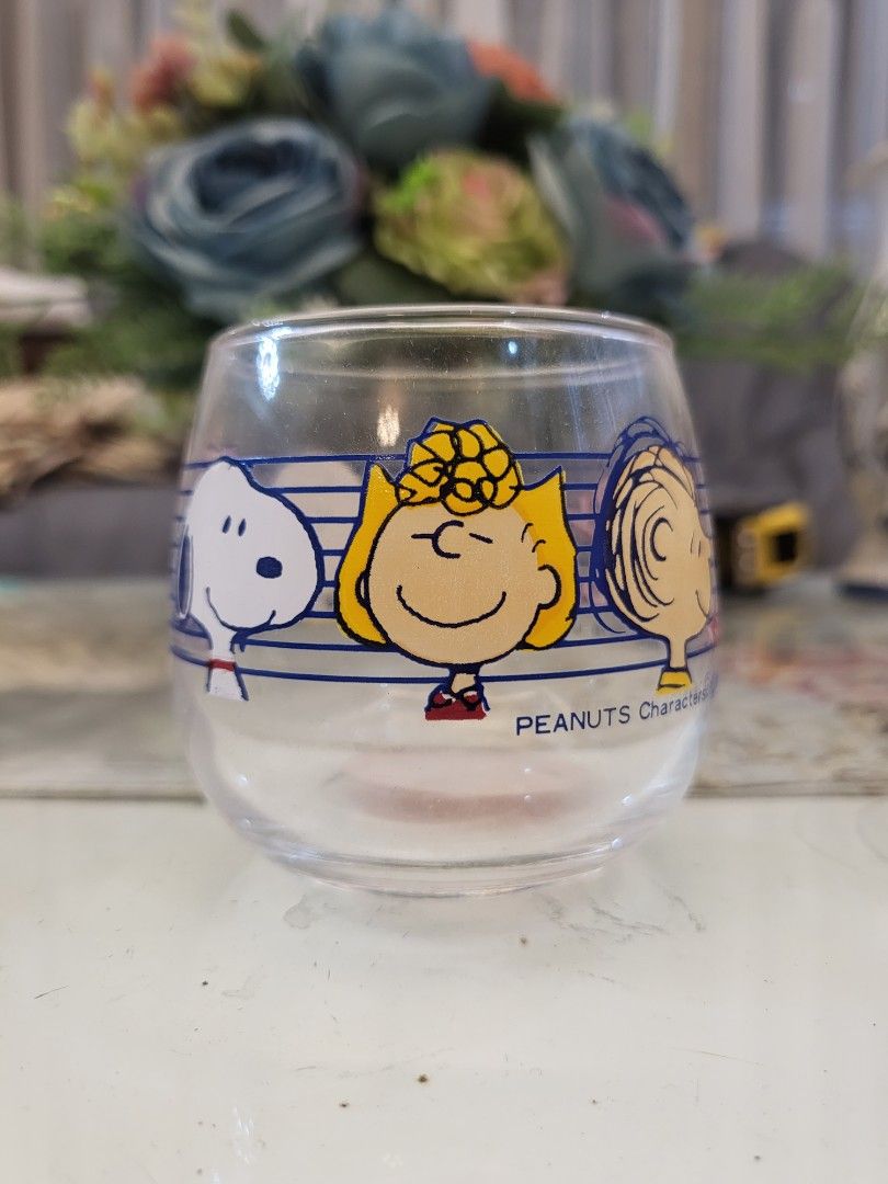 Snoopy Dreamy Glass, Furniture & Home Living, Kitchenware & Tableware ...