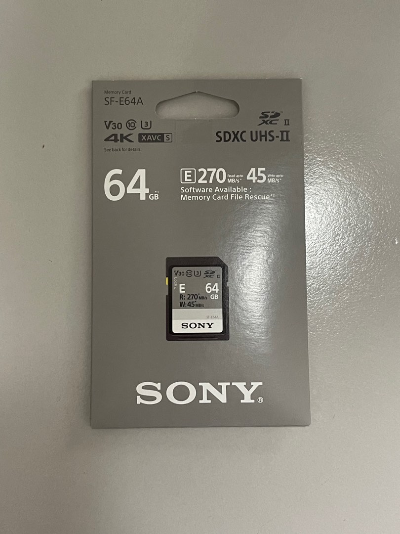 SONY SF-E64A High Speed SD Card, Mobile Phones & Gadgets, Mobile ...