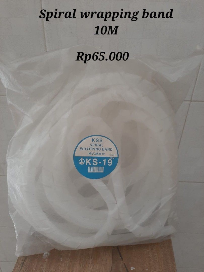 Spiral wrapping band KS 19, panjang 10 meter, Serba Serbi, Others di Carousell