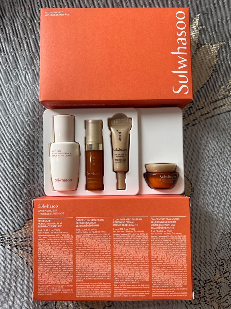 Sulwhasoo Anti-aging kit, Beauty & Personal Care, Face, Face Care on ...