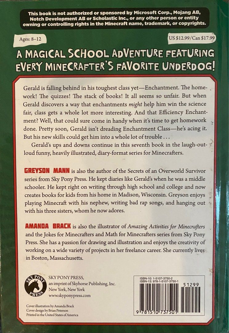 Minecraft- The Enchanted Creeper, Hobbies & Toys, Books & Magazines ...