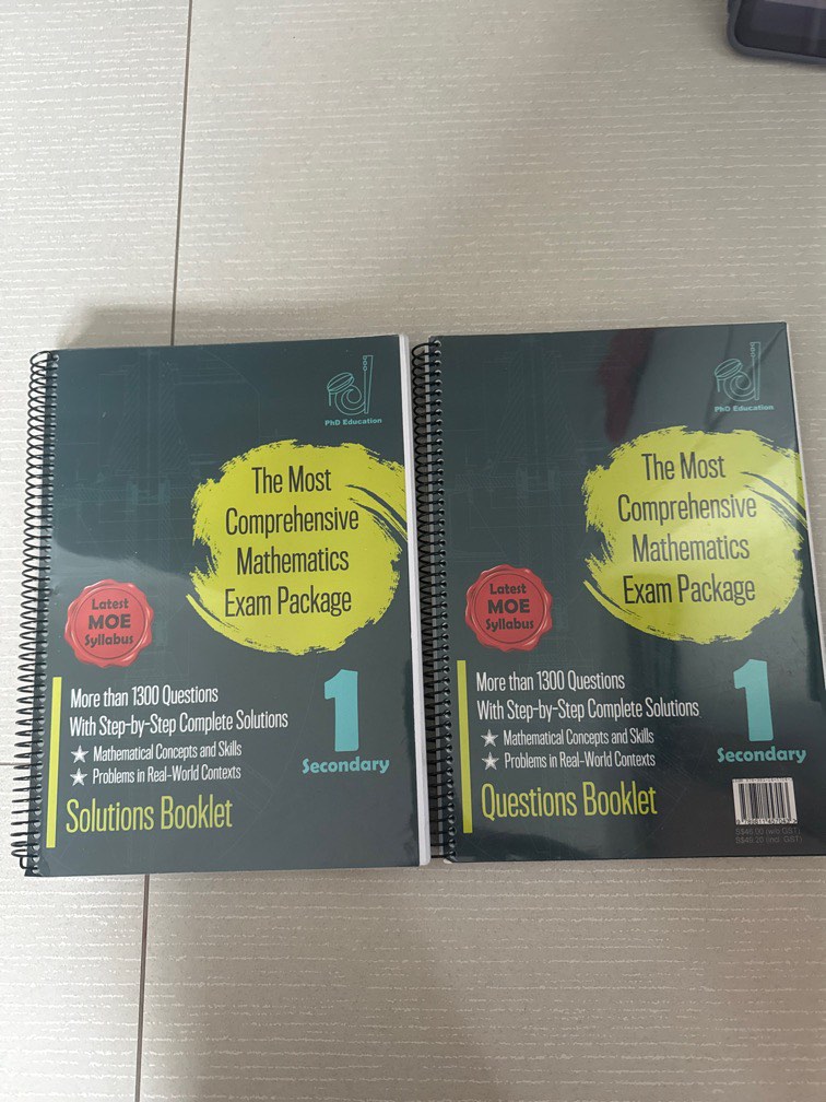 [Price is negotiable] The most comprehensive Math Exam Package Sec one ...