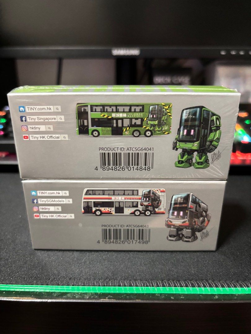 Tiny Singapore Singamachines Bus A95 E500, Hobbies & Toys, Toys & Games on Carousell