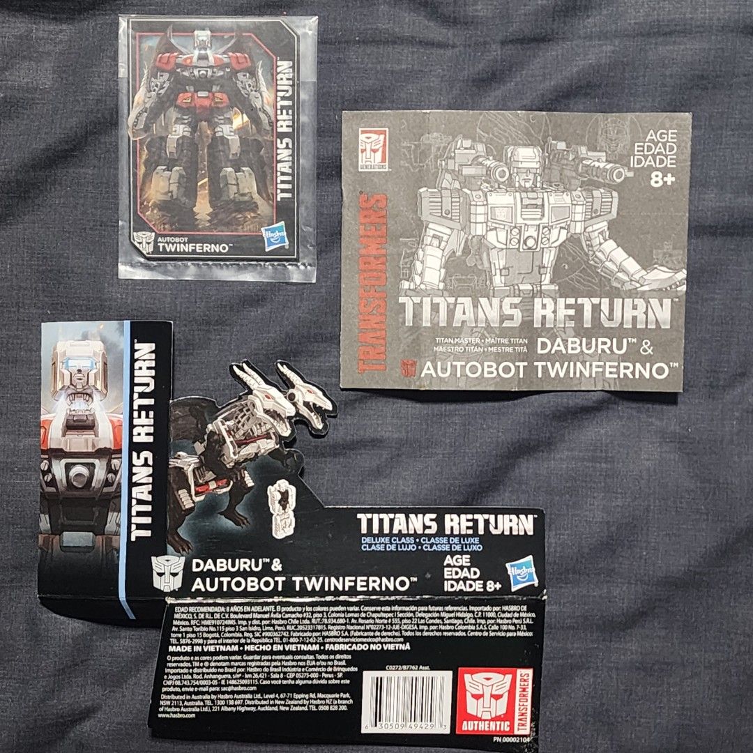 Transformers Titans Return Repugnus + Twinferno, Hobbies & Toys, Toys ...