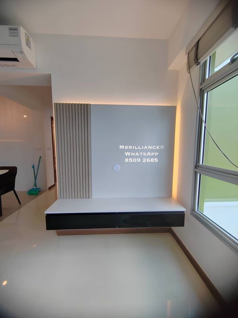 Tv console with fluted panel, Furniture & Home Living, Furniture, TV ...