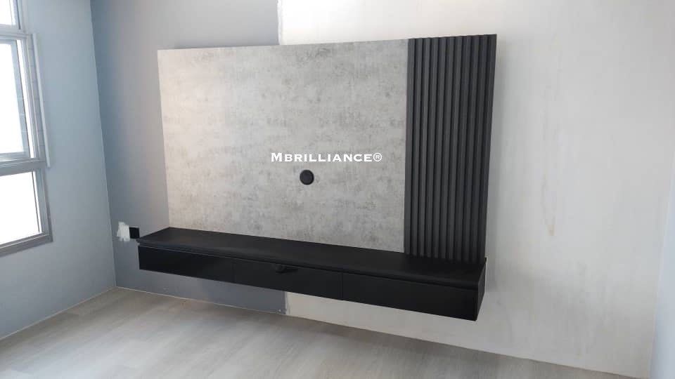 Tv console with fluted panel, Furniture & Home Living, Furniture, TV ...