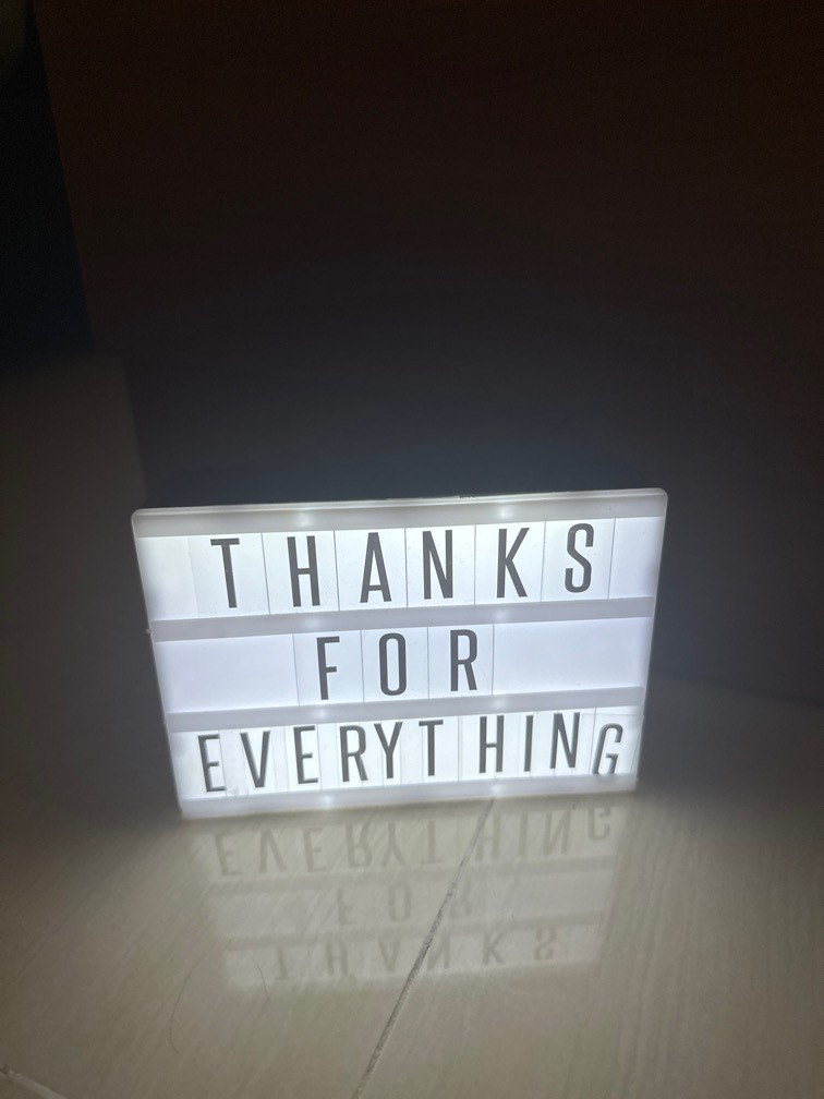 Typo- Micro Light Box, Furniture & Home Living, Lighting & Fans ...