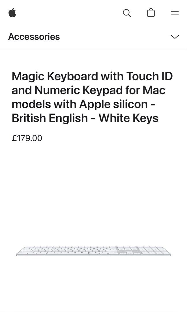 UK Magic Keyboard with Touch ID and Numeric Keypad, Computers & Tech ...
