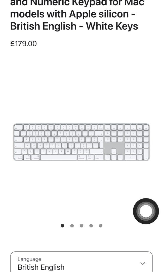 UK Magic Keyboard with Touch ID and Numeric Keypad, Computers & Tech ...