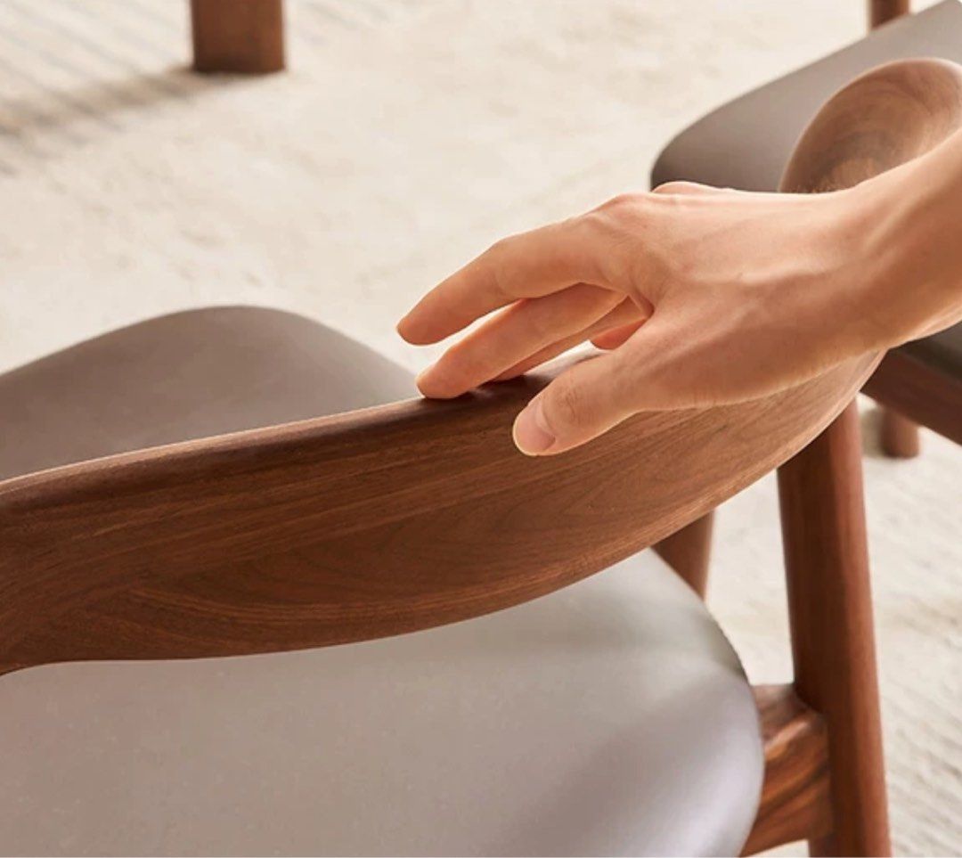 VERTIGO Modern Solid Wood Dining Chair, Furniture & Home Living ...