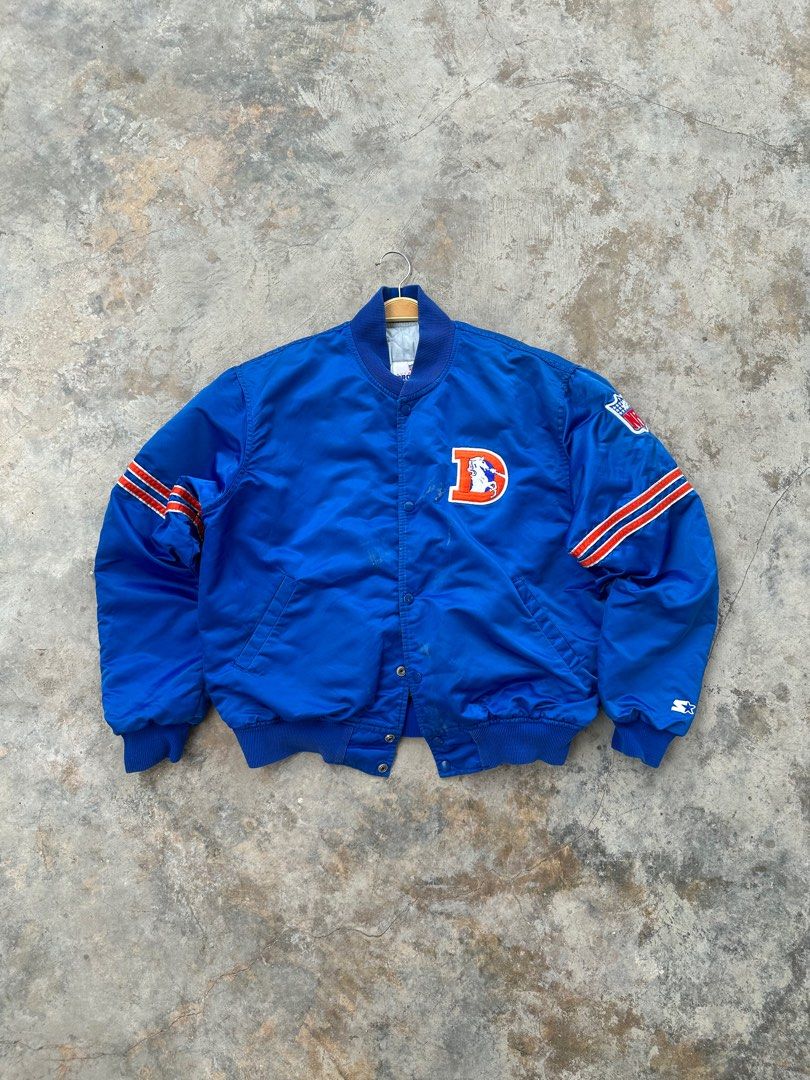 Vintage Denver Broncos Starter Satin Jacket NFL Pro Line, Men's Fashion ...