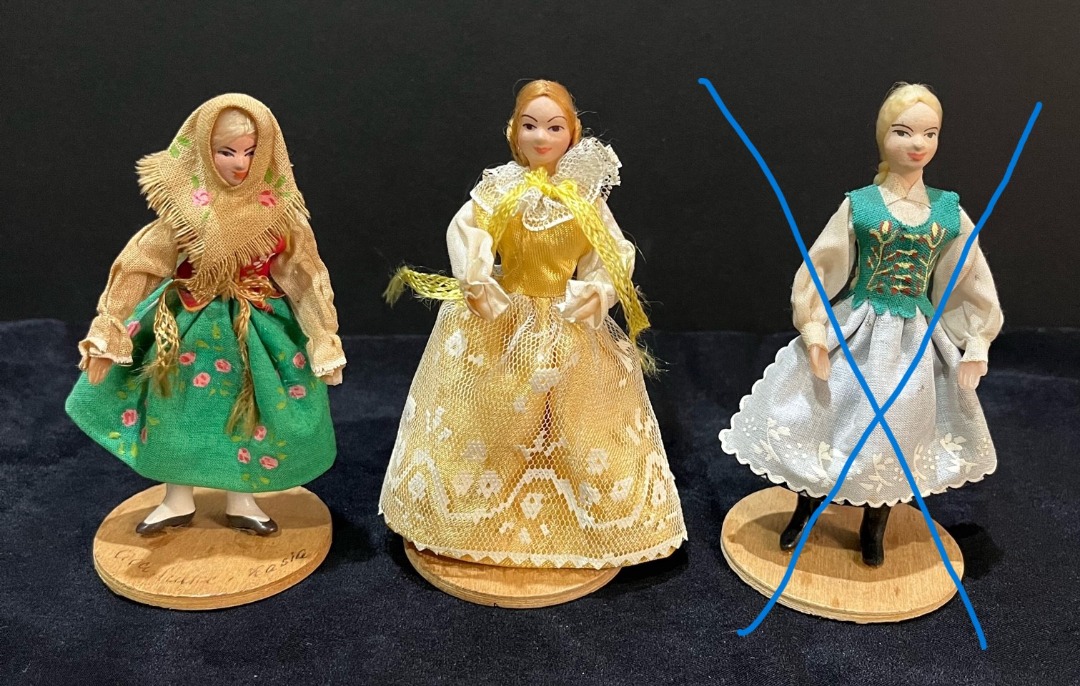 Vintage Polish Hand-Made Folk Art Dolls 2x5", Hobbies & Toys ...