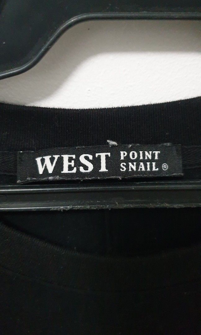West Point Snail Black Tshirt XL Madonna Shark Jaw (Authentic, Preloved ...