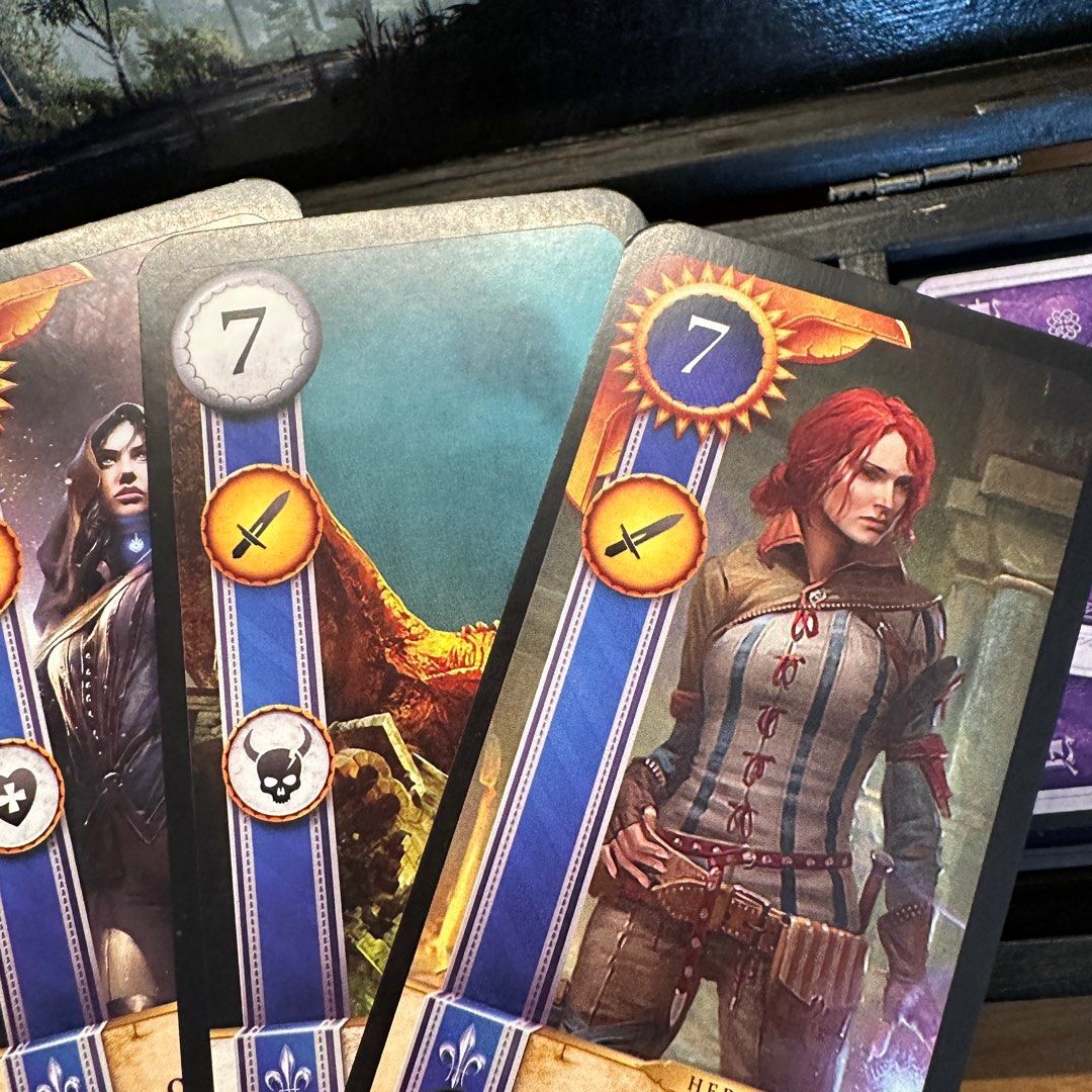 wts the Witcher collectible card game with wooden box Geralt of Rivia ...