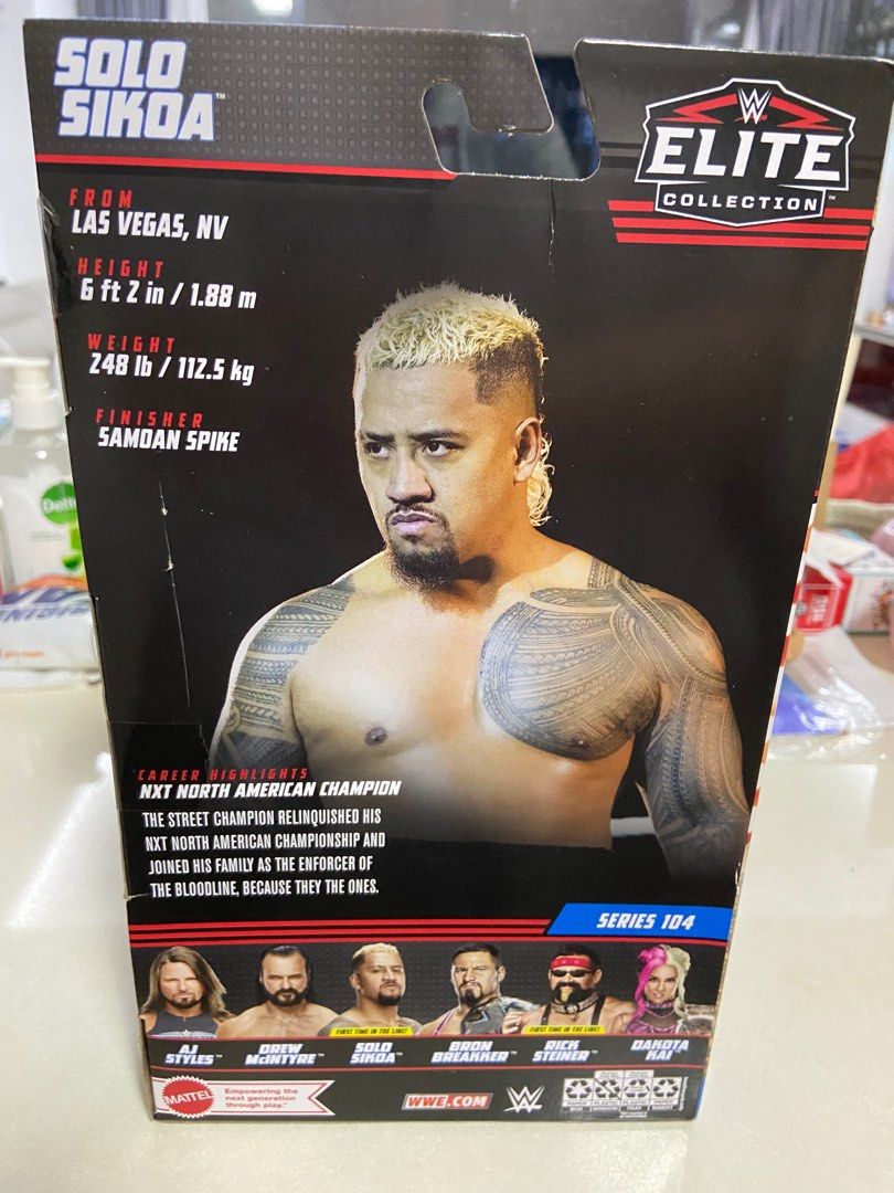 WWE Mattel Elite Solo Sikoa The Bloodline, Hobbies & Toys, Toys & Games ...