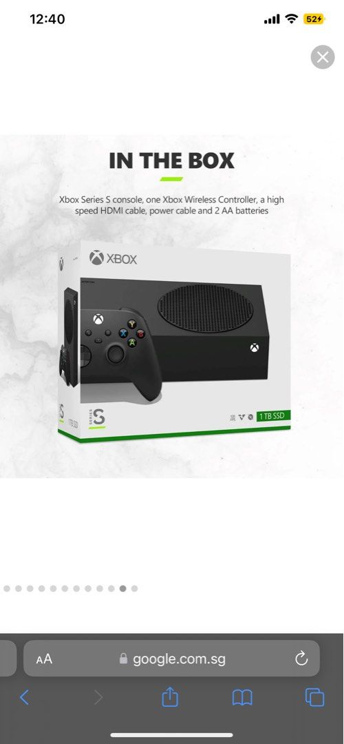 Xbox Series S 1TB, Video Gaming, Video Game Consoles, Xbox on Carousell
