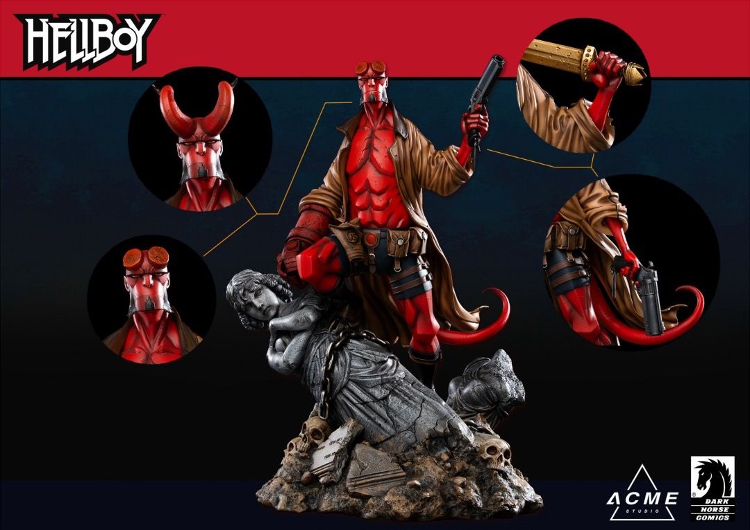 [XM STUDIOS] HellBoy Colored Version A Statue, Hobbies & Toys, Toys ...