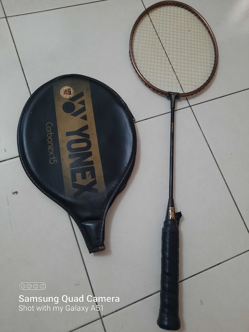 Yonex carbonex b-8300 badminton racket with no cover, Sports Equipment, Sports & Games, Racket ...