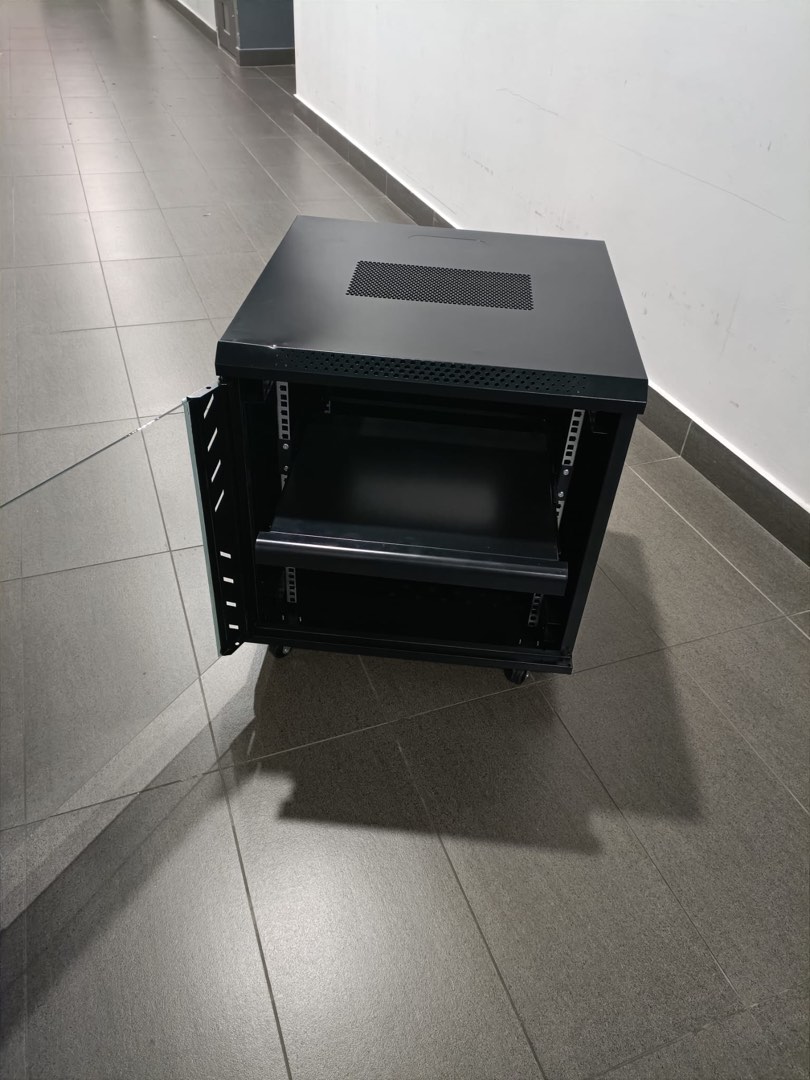 12U server rack with sliding trays, Computers & Tech, Parts ...