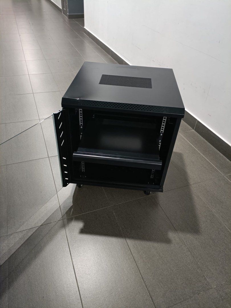 12U server rack with sliding trays, Computers & Tech, Parts ...