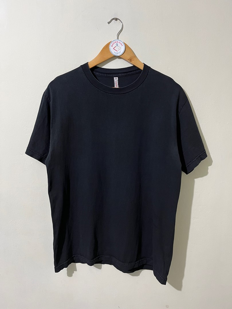 2010s Plain Blank Black Tee, Men's Fashion, Tops & Sets, Tshirts & Polo ...