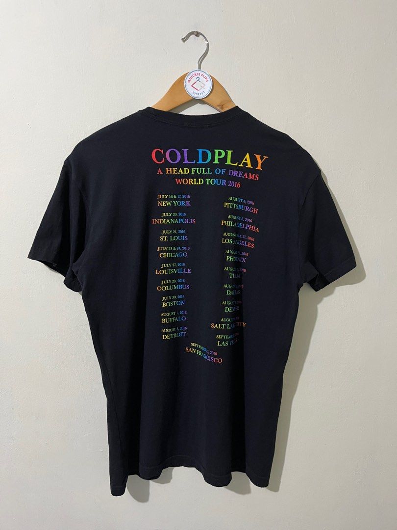 2016 Coldplay World Tour Tee, Men's Fashion, Tops & Sets, Tshirts ...