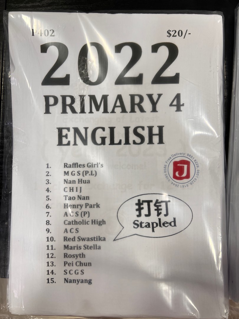 2022 Primary 4 Past year exam papers, Hobbies & Toys, Books & Magazines ...