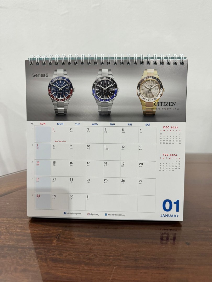 2024 Citi Chain table calender, Hobbies & Toys, Stationery & Craft ...