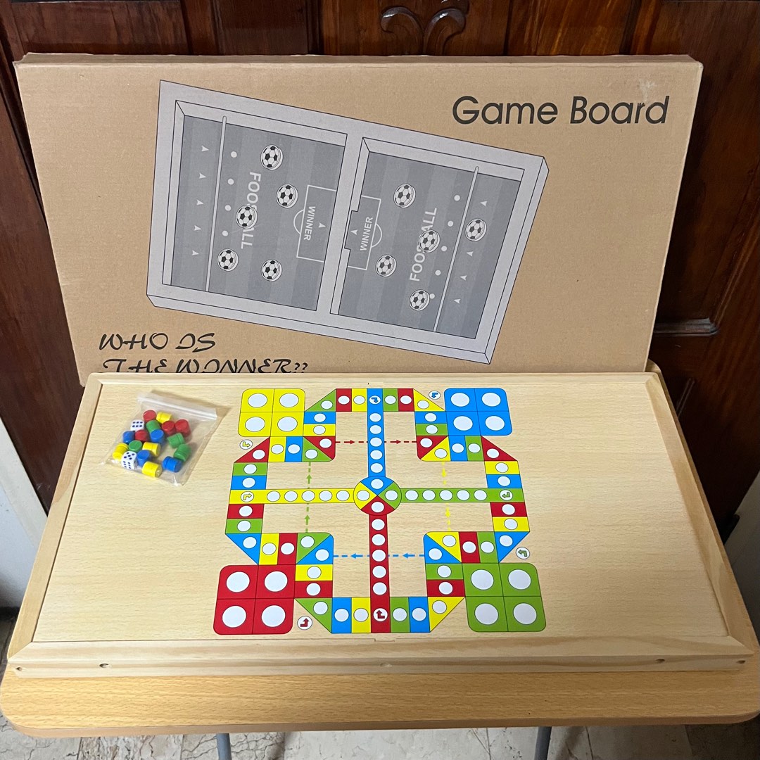 2in1 Wooden Board Games, Hobbies & Toys, Toys & Games on Carousell