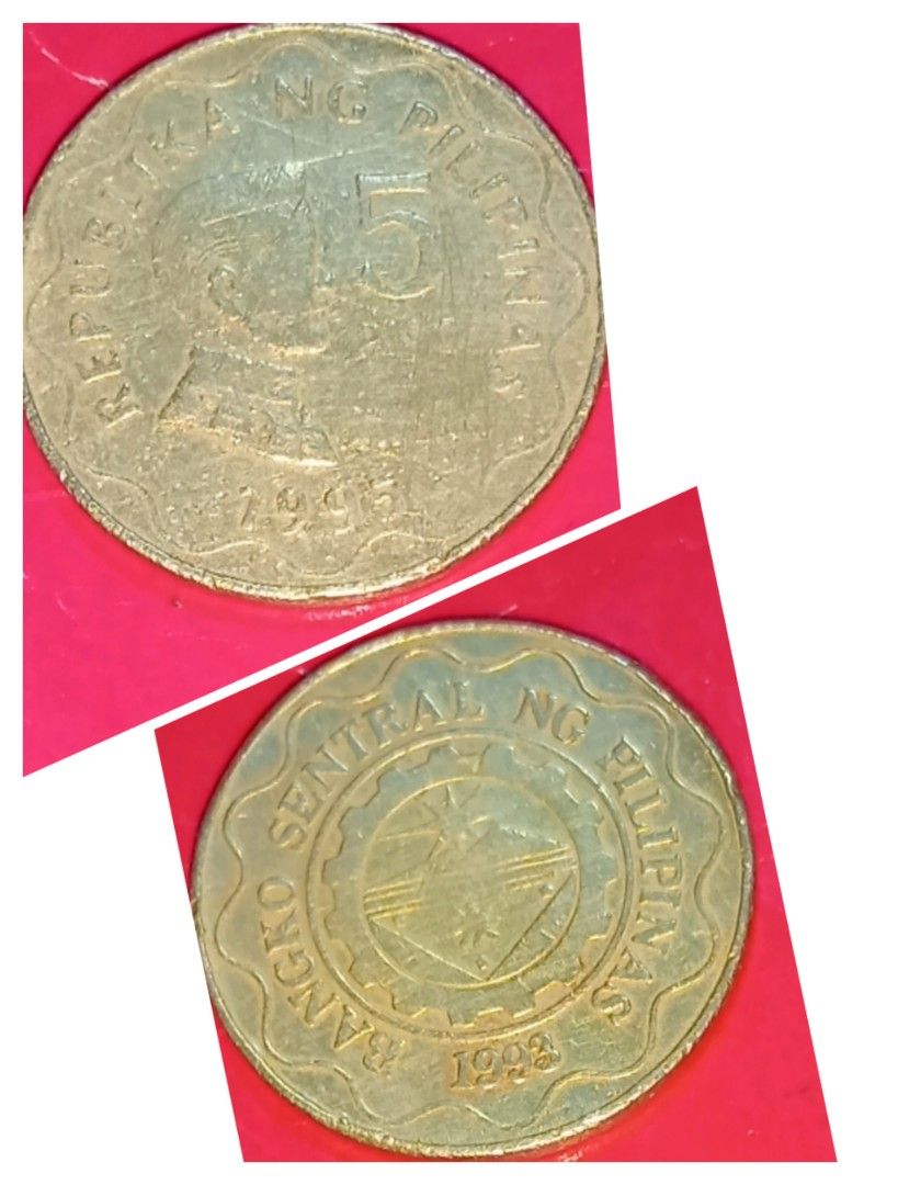 5piso BSP 1995 error, Hobbies & Toys, Memorabilia & Collectibles ...