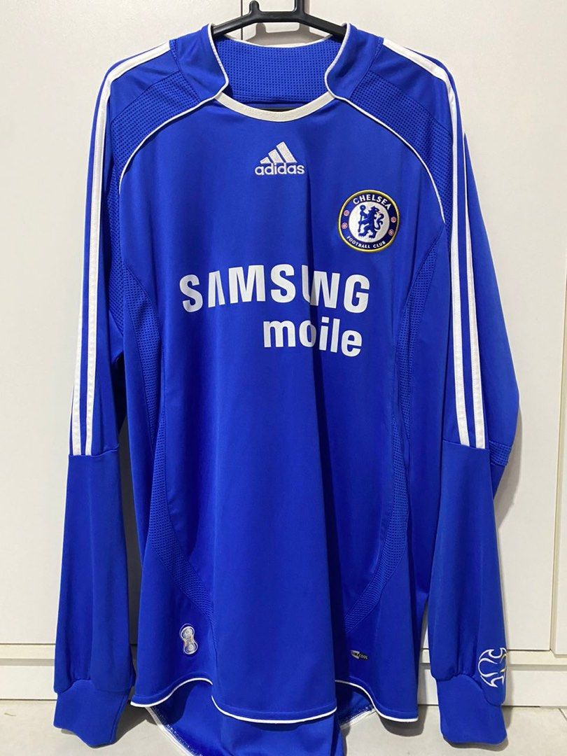 #7 Shevchenko Chelsea FC 2007-08 Home Longslevee soccer/football jersey ...
