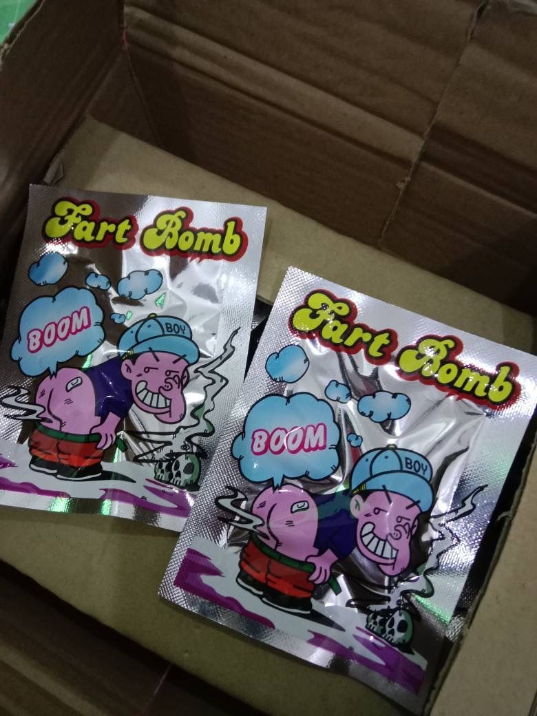 80 Pcs Magic Pop Explosion Explosives Stinky Smelly Fart Bomb Bag for ...
