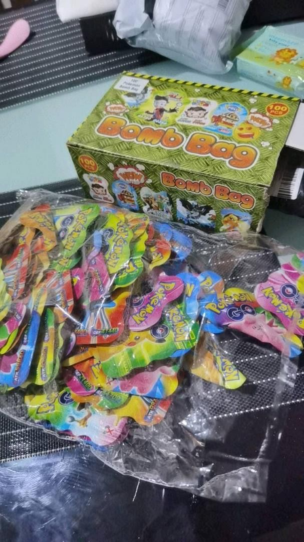 80 Pcs Magic Pop Explosion Explosives Stinky Smelly Fart Bomb Bag for ...