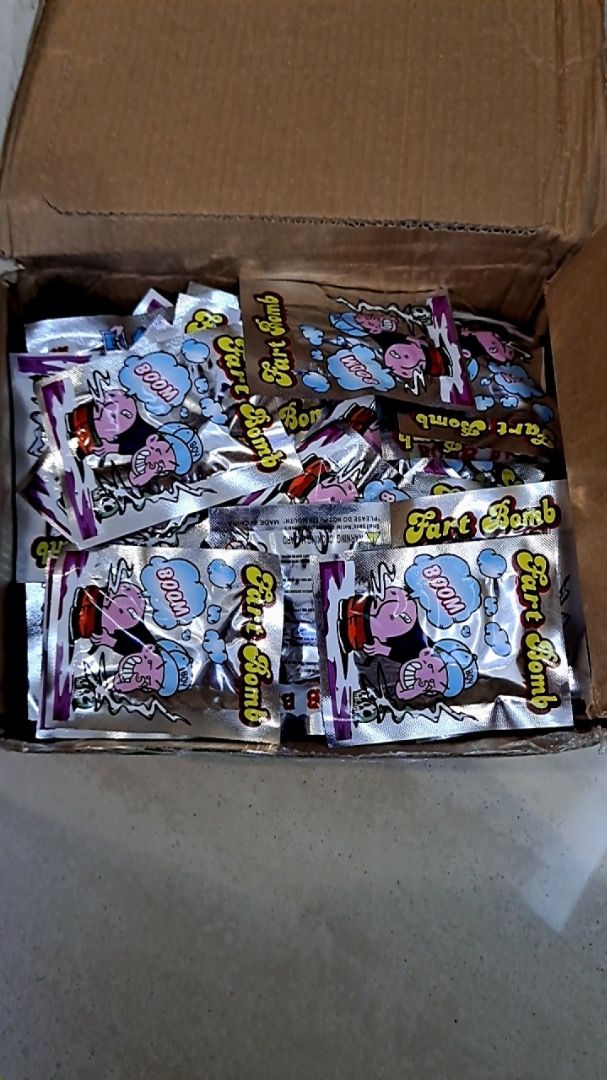 80 Pcs Magic Pop Explosion Explosives Stinky Smelly Fart Bomb Bag for ...