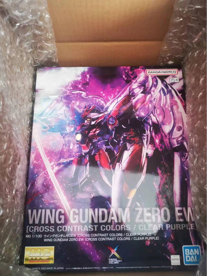 限定 萬代 MG 飛翼高達零式EW 交叉對比色/透明紫 BANDAI MG WING GUNDAM EW CROSS CONTRAST COLORS, 興趣及遊戲, 玩具 & 遊戲類 ...