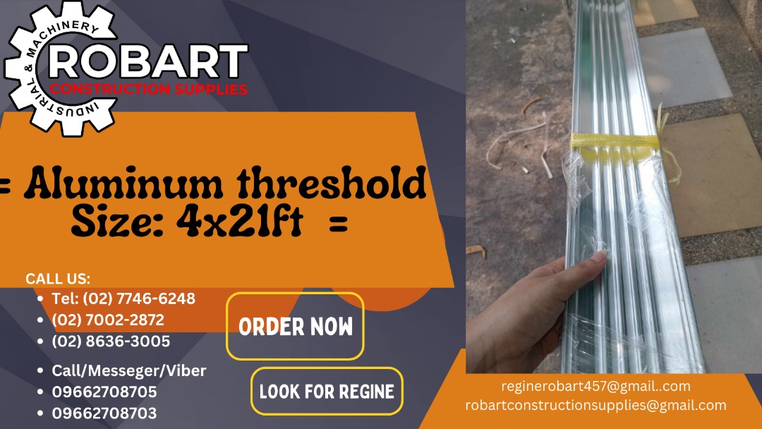 = Aluminum threshold Size: 4x21ft =, Commercial & Industrial ...