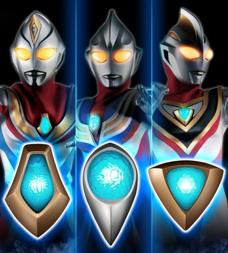 謝絕議價盒控驗屍官全新魂SHOP限定迪加 迪迦帝拿佳亞 Tiga & Dyna & Gaia Hikaru Naru Premium ...